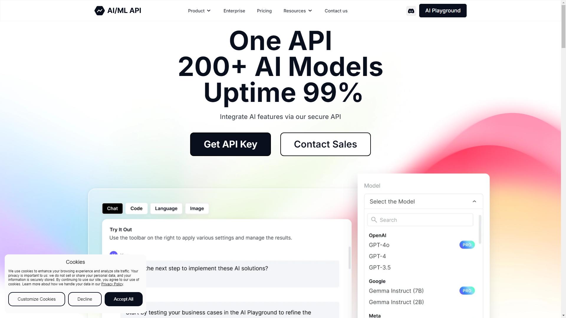 Access 200+ AI Models with a Single API | AIMLAPI.com