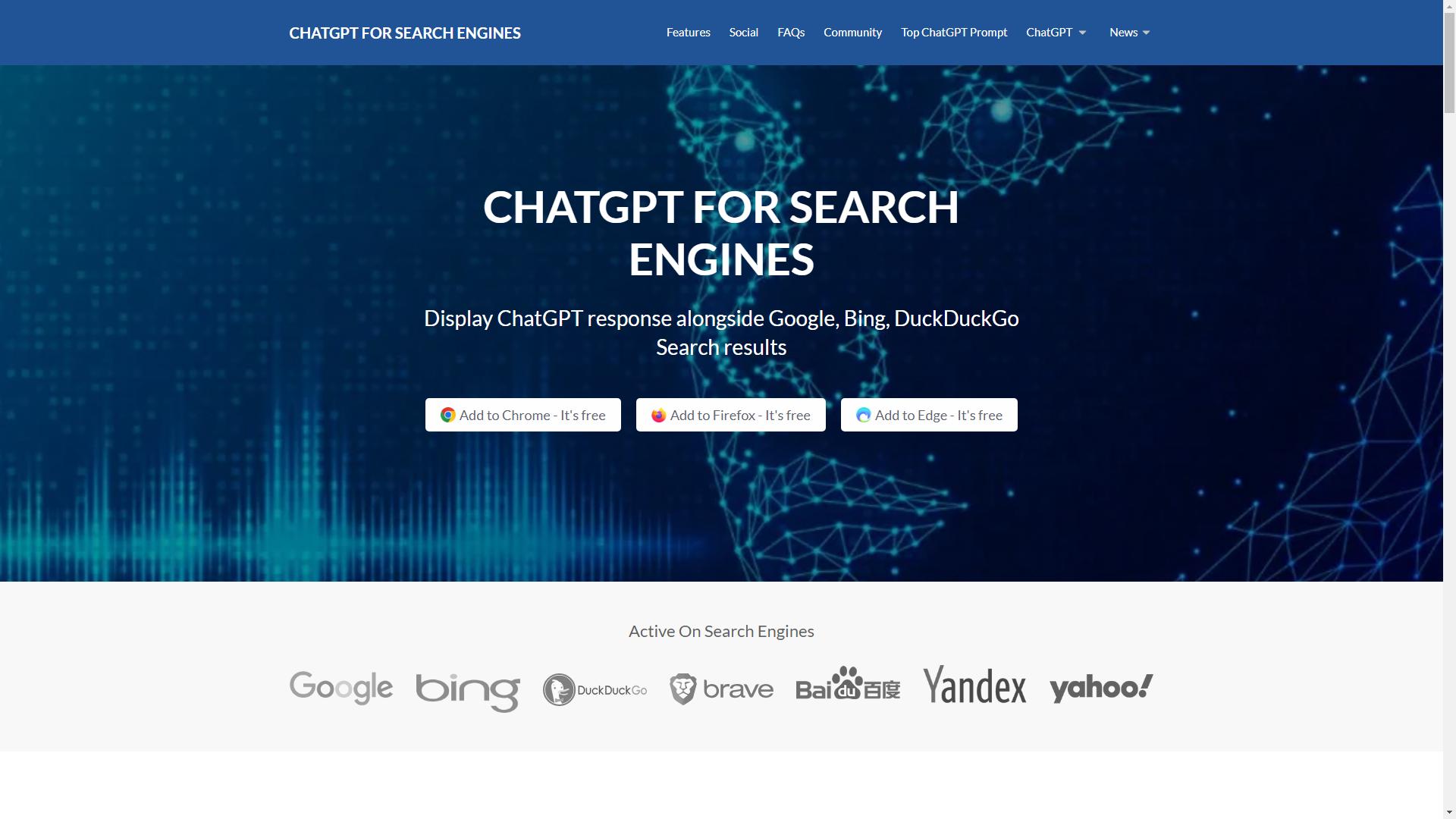 ChatGPT for Search Engines