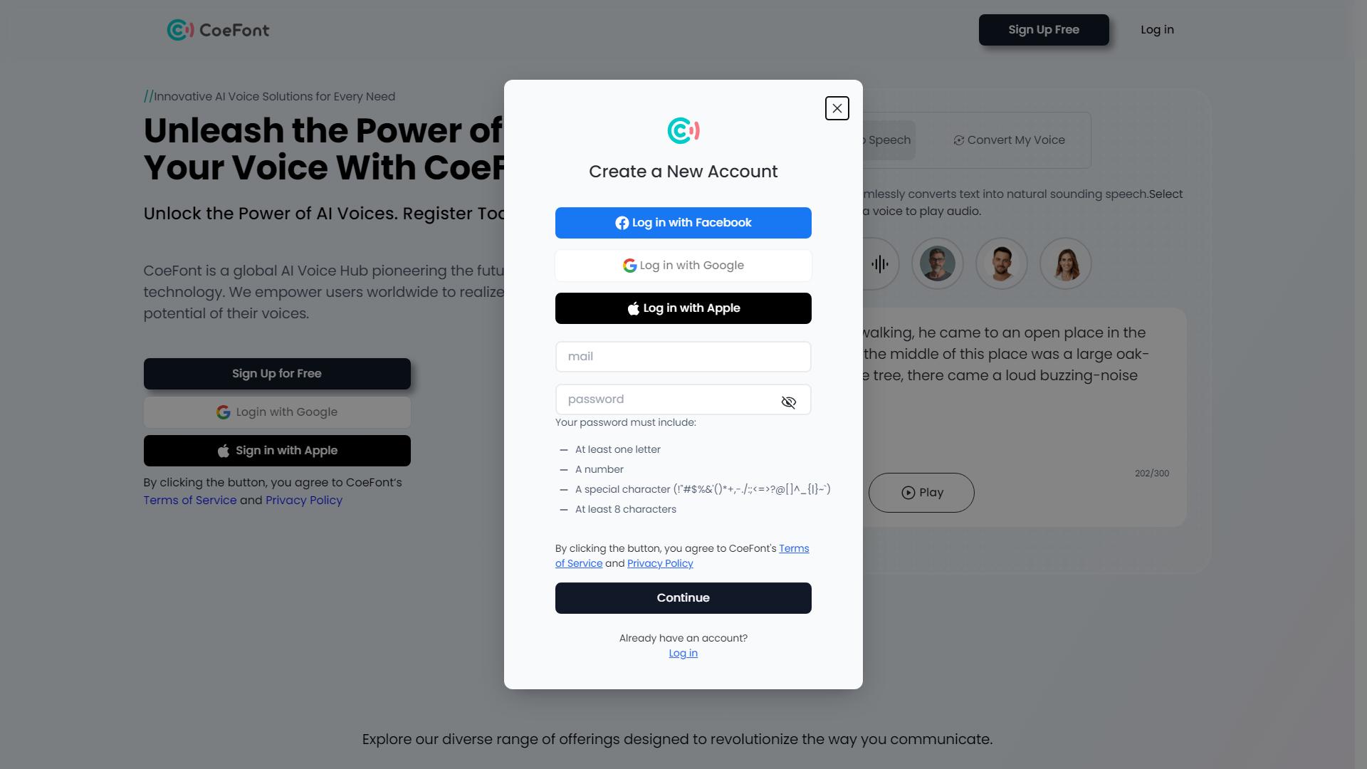 CoeFont AI语音解决方案，开启全新人工智能声音体验
