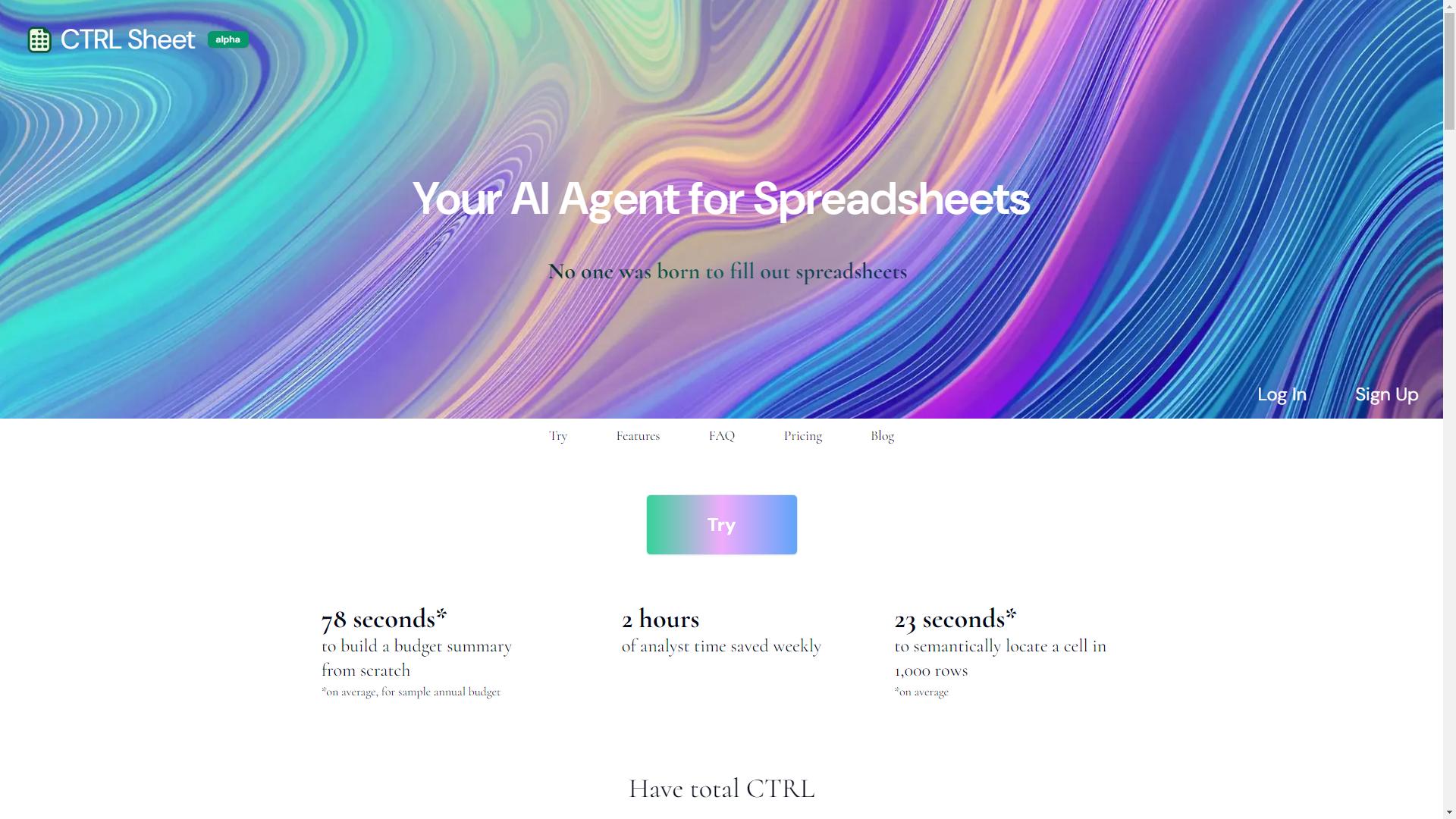 CTRL Sheet：超级化你的数据，解放你的工作流程