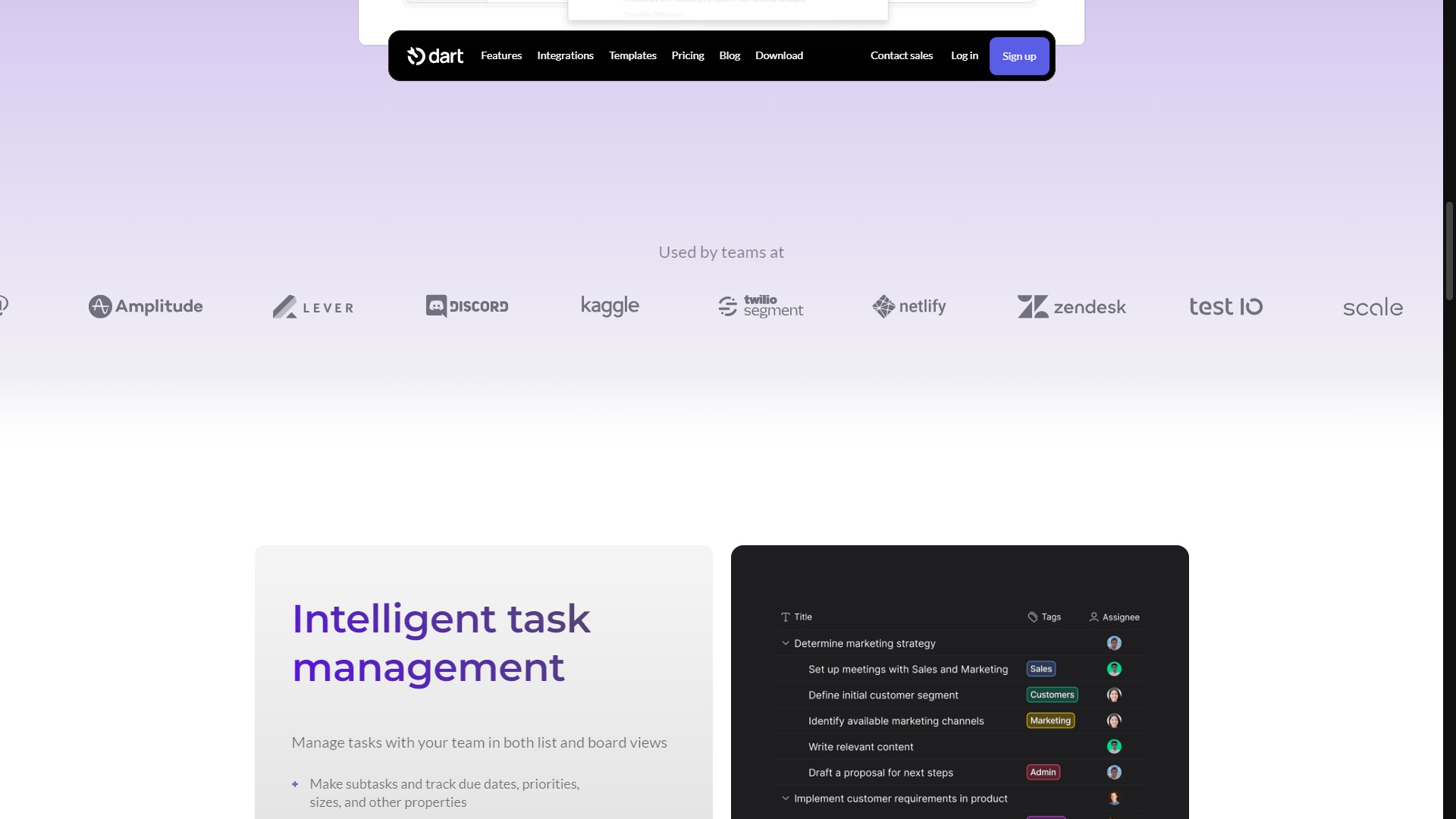 Dart - Project Management