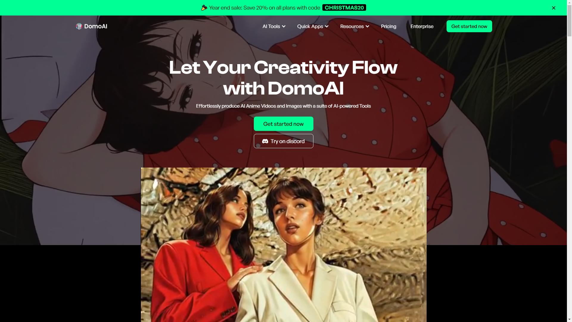 DomoAI | AI艺术生成器与视频转动画工具