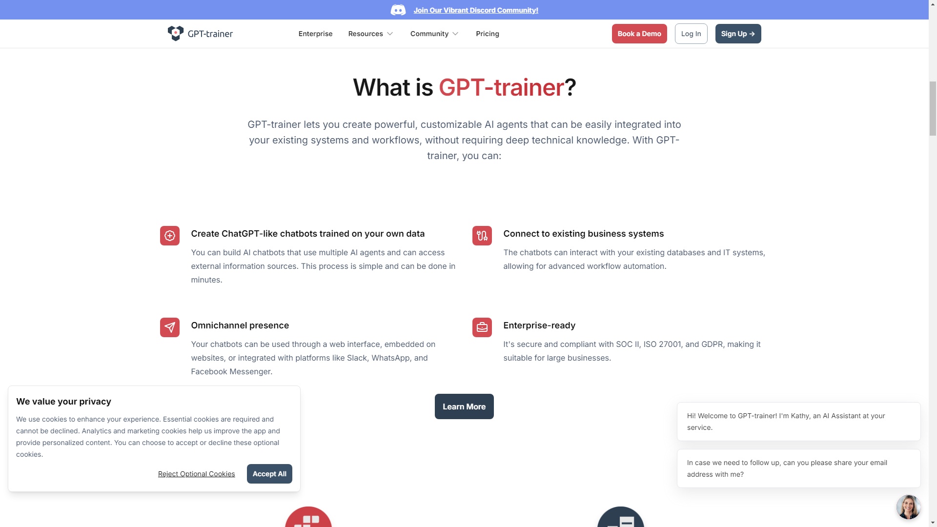 GPT-trainer——集成生成式AI以改善您的业务流程的最佳聊天机器人解决方案