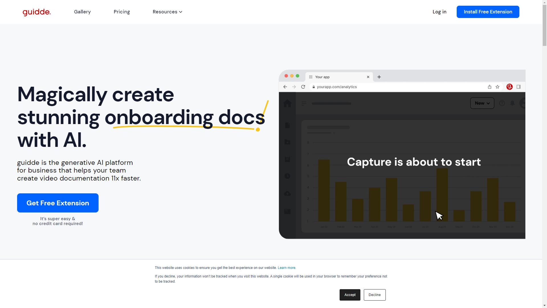 Guiddeã »Magically create video documentation with AI.