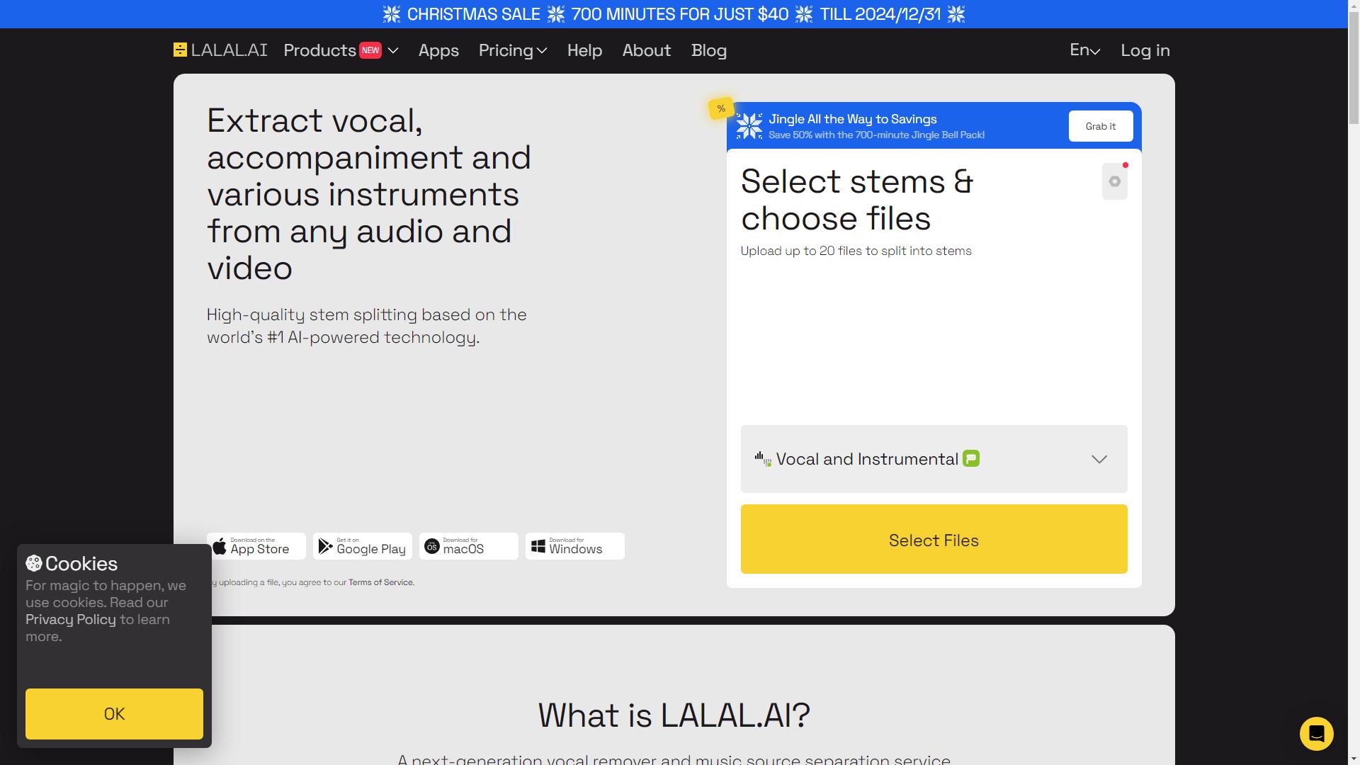 Vocal Remover & Instrumental AI Splitter | LALAL.AI
