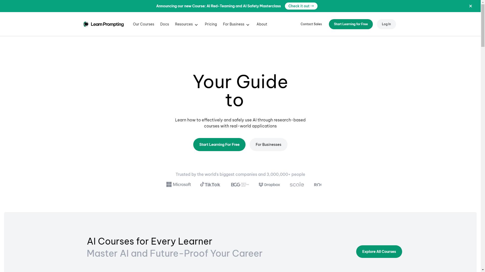 Learn Prompting：与 AI 交互的指令引擎课程