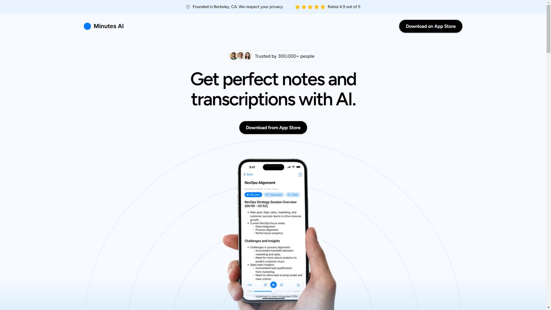Minutes - AI Note Taking & Transcription