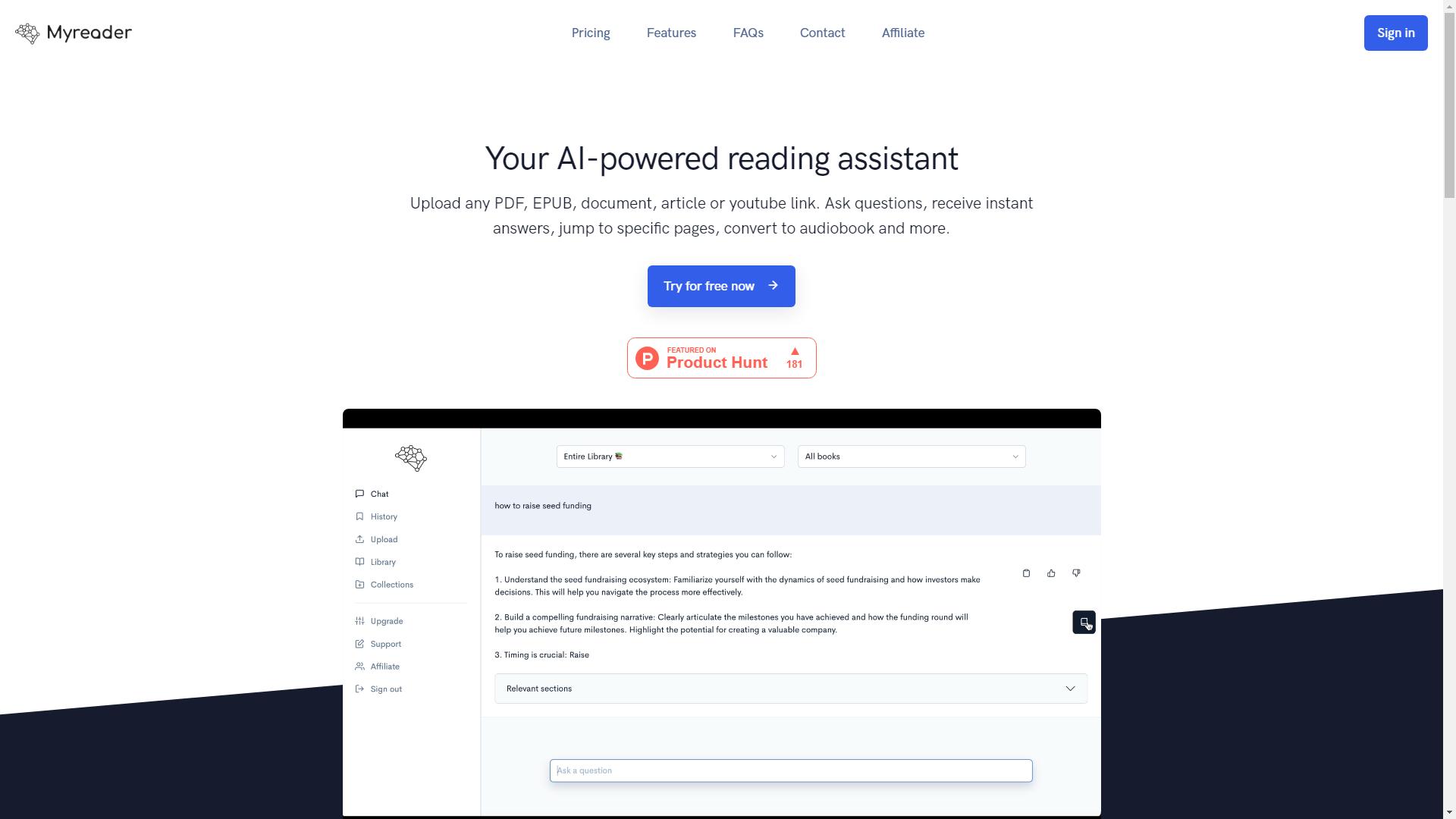 Myreader - AI 阅读助手