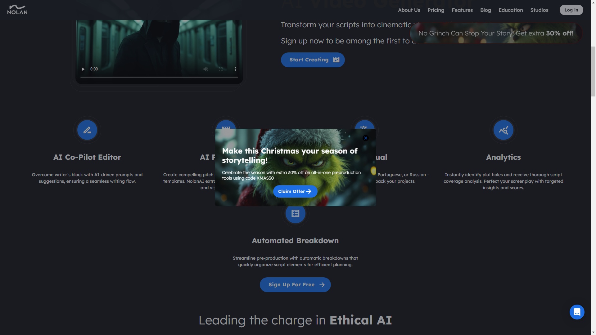 NolanAI - 一站式电影制作AI工具