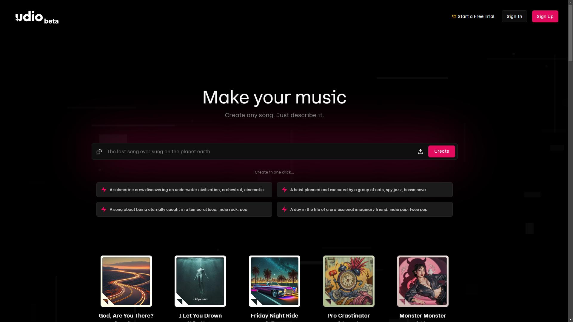Udio | AI Music Generator - Official Website