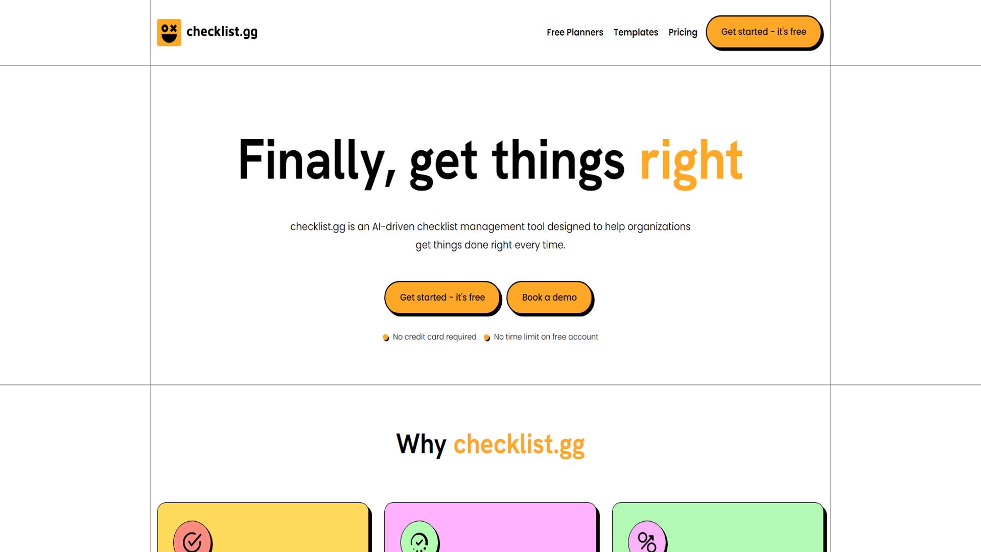 AI-driven checklist tool | checklist.gg