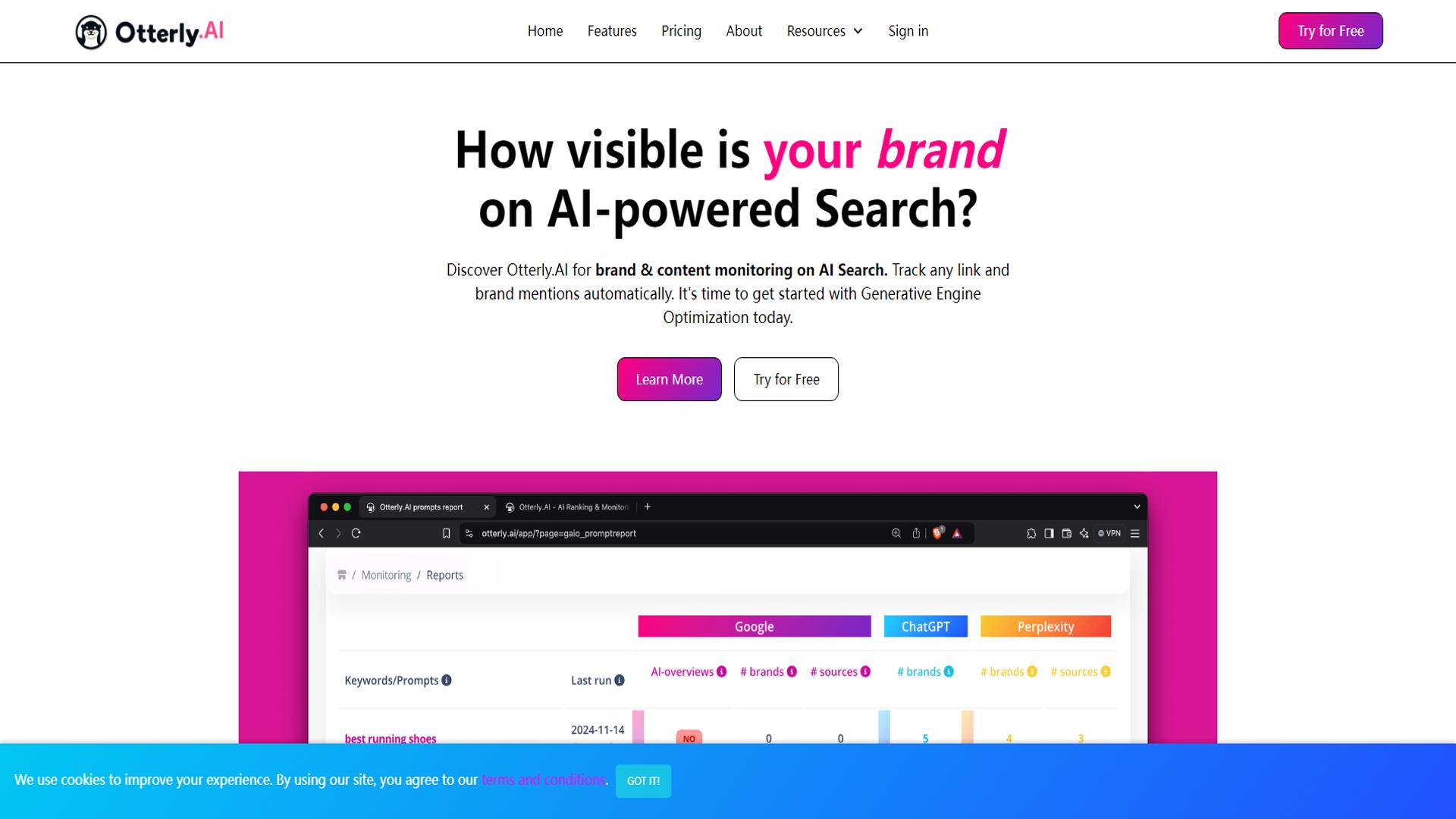 Otterly.AI - AI Search Monitoring for AI Overviews, ChatGPT & Perplexity