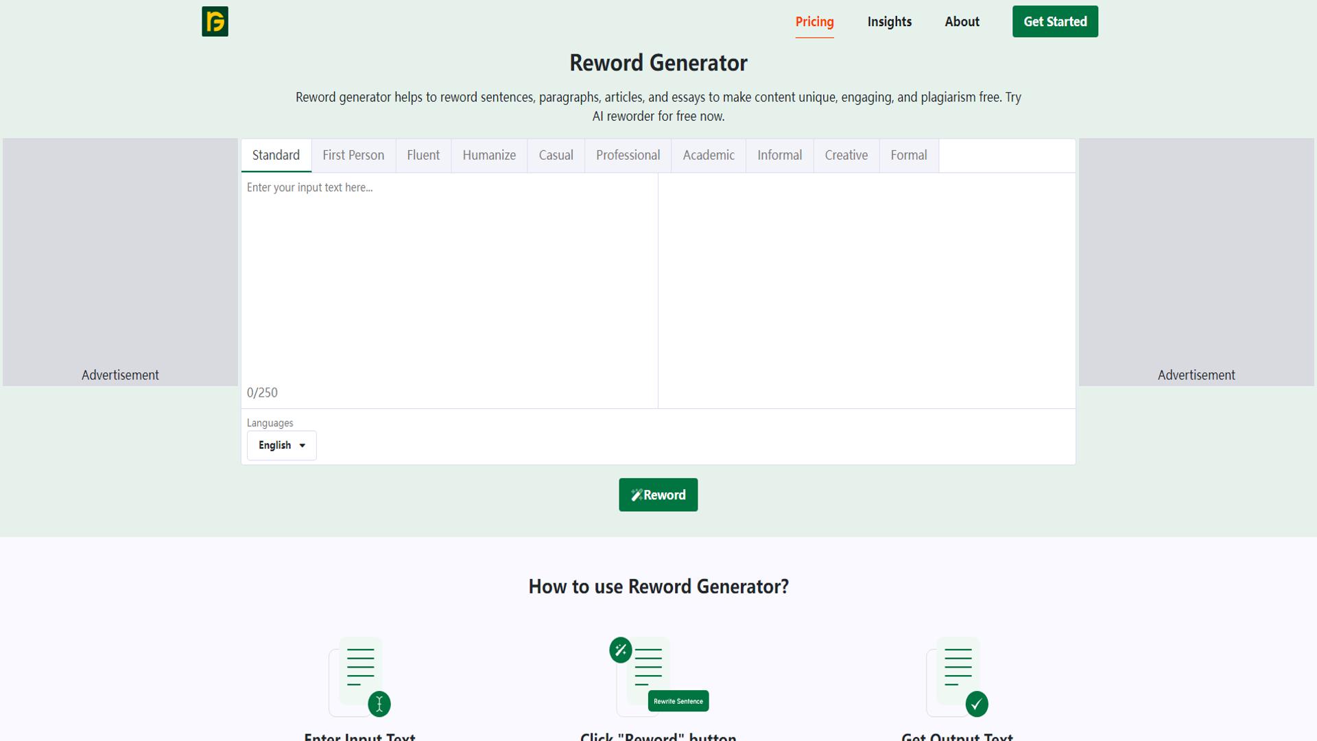 Reword Generator - Best Rewording Tool Online