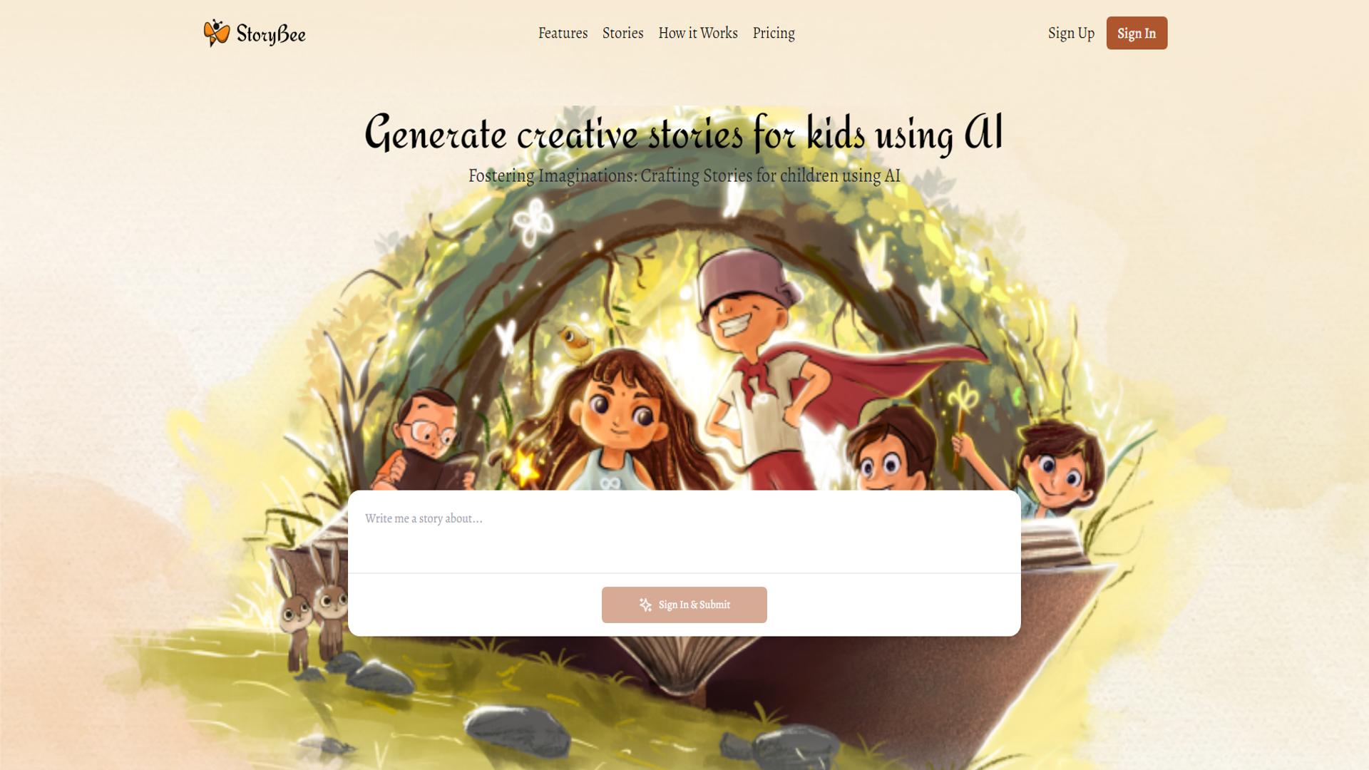 StoryBee - 使用AI为儿童编写故事的平台