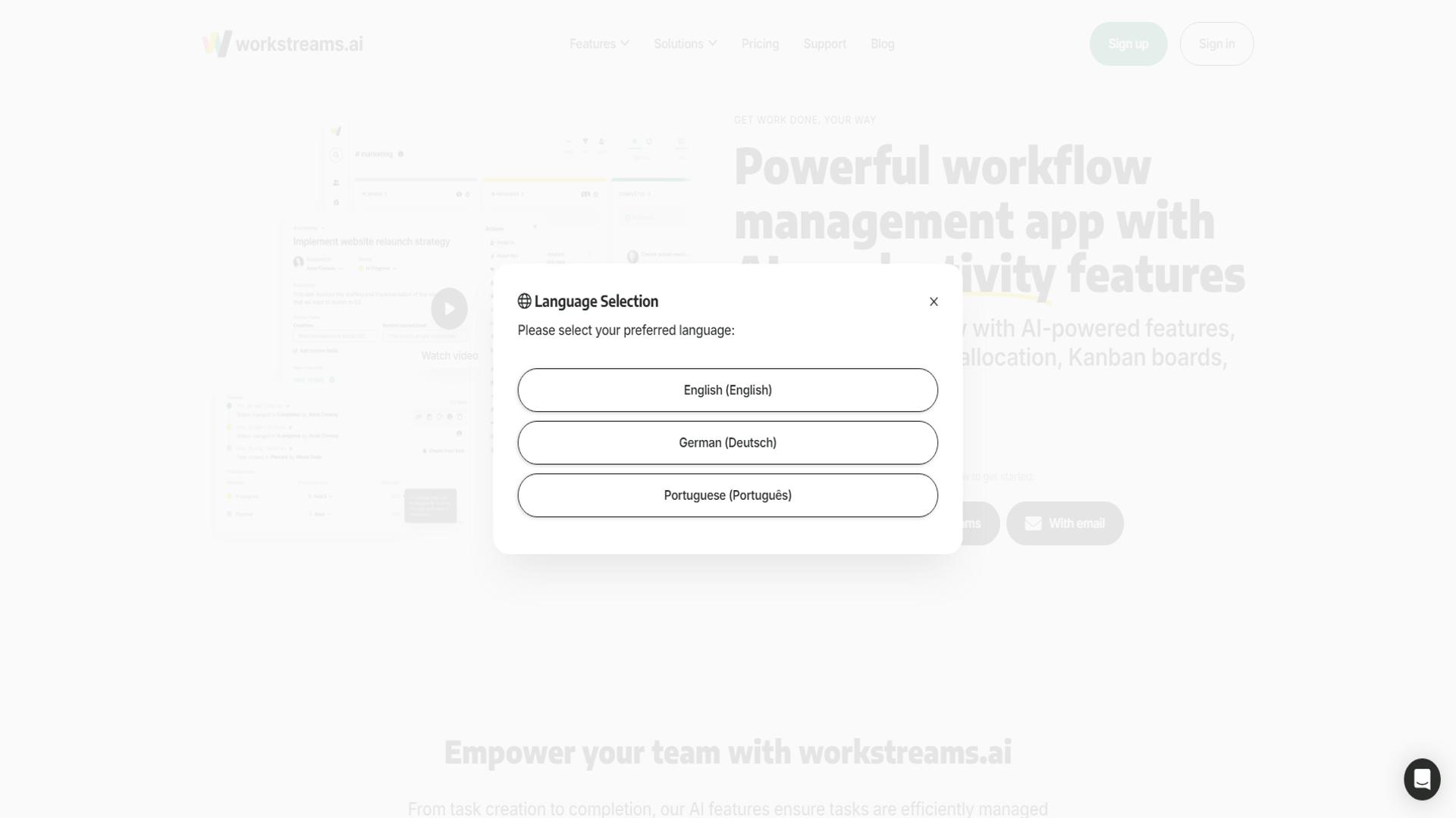 Workstreams.ai：易用可视化项目管理与协作工具